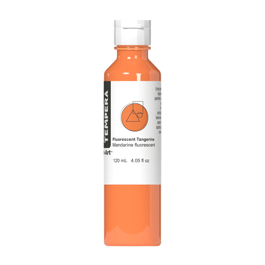 Primary Liquid Tempera - Fluorescent Tangerine – Six Principles Art Lab